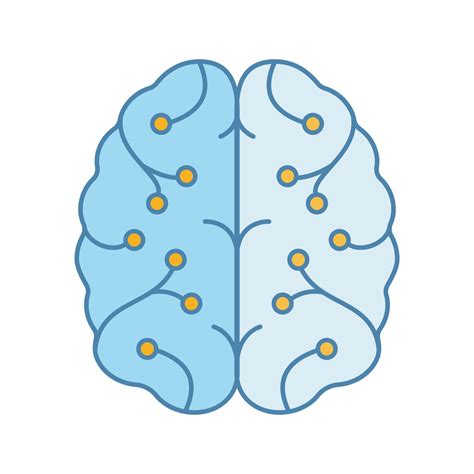AI Color Icon Digital Brain Artificial Intelligence Neurotechnology