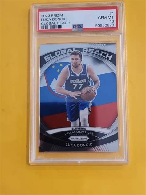 2023 24 GEMMA PANINI Prizm 1 Luka Doncic Global Reach Nuova Di Zecca