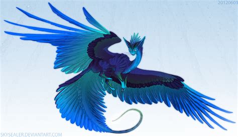 58788 Safe Artistskysealer Dragon Feathered Dragon Fictional Species Feral 2012