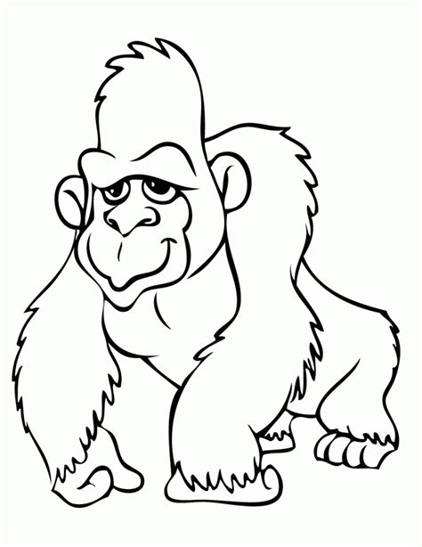 Gorilla Ausmalbilder Malvorlagen 100 KOSTENLOS