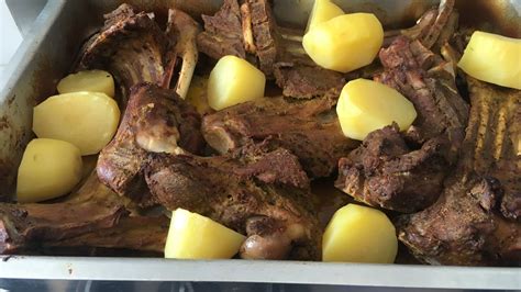 Cabrito Temperado E Assado No Forno Batata YouTube