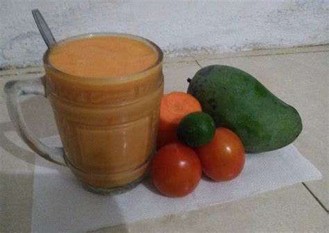 Resep Jus 4 Diva Tomat Wortel Mangga Dan Jeruk Nipis Oleh Valentino
