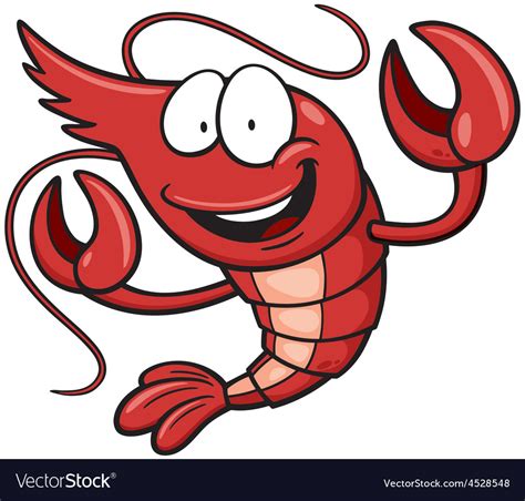 Shrimp Royalty Free Vector Image VectorStock
