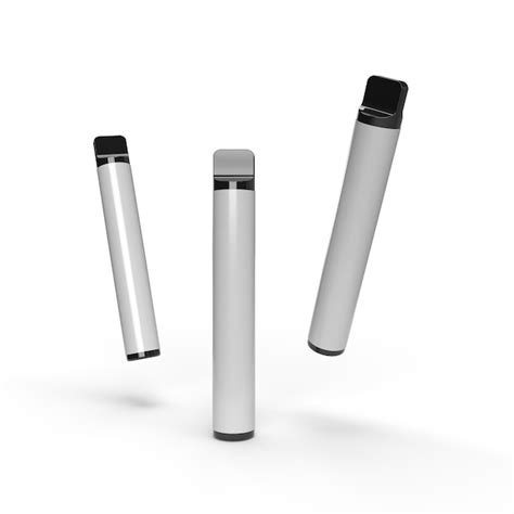 Cigarro eletrônico descartável realista caneta vape isolado em um