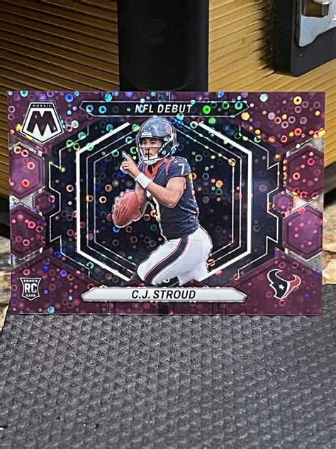 Cj Stroud Mosaic Nd Nfl Debut No Huddle Purple Raw Price