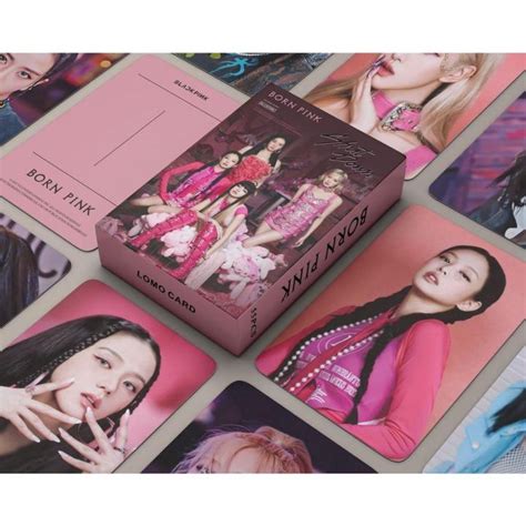 Ready Stock 55pcs Set Blackpink Photocards BORN PINK Lomo Card Ins
