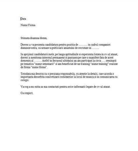 Scrisoare De Intentie Model Cv Simplu I Eficient Curriculum Vitae