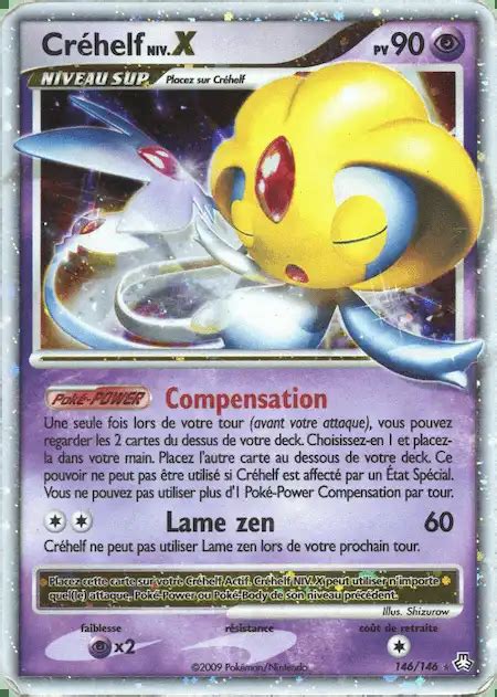 Créhelf NIV X 146 146 Diamant et Perle Eveil des Légendes carte Pokemon