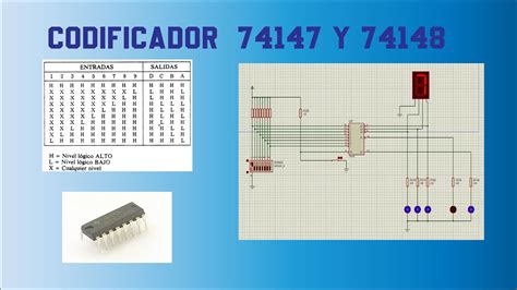 Codificador 74148 74147 Digitales Electronica Proteus8 YouTube