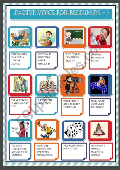 Passive Voice 4 Esl Printables