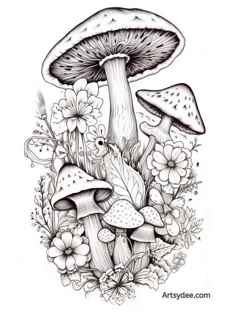 Get Inspired With Our Collection Of 30 Mushroom Drawing Ideas For Your