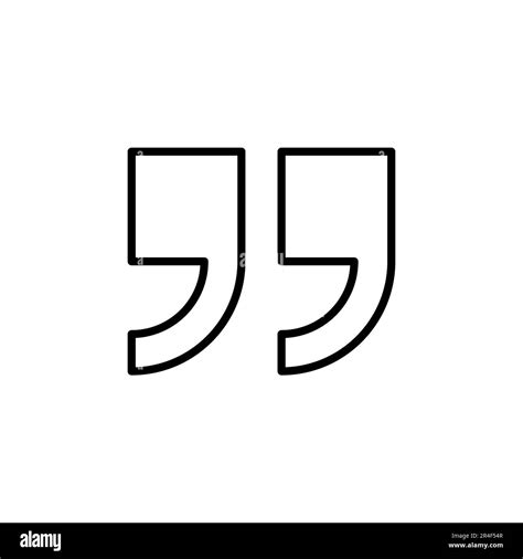 Quote Icon Vector Quotation Mark Symbol Stock Vector Image Art Alamy