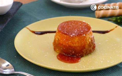 Flan de coco y leche condensada al baño María Cocinatis