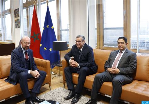 Akhannouch s entretient avec le président du Conseil européen à