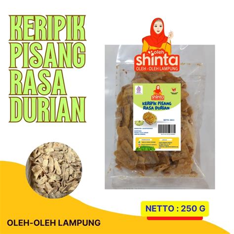 Jual Keripik Pisang Rasa Durian Gram Shopee Indonesia