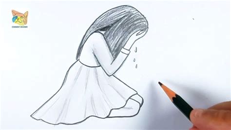 Comment Dessiner Une Femme Qui Pleure YouTube