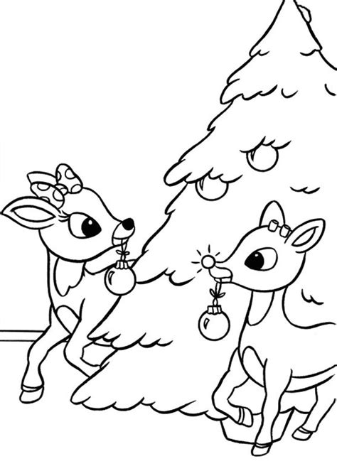 60 Disegni Di Renne Di Babbo Natale Da Colorare PianetaBambini It