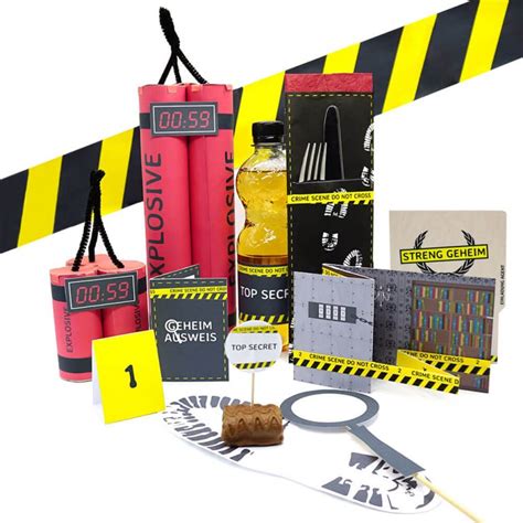 Diy Detektivparty Deko Zum Selber Basteln Escape Room Krimidinner