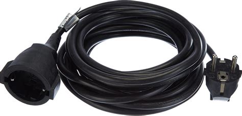 Meister Schutzkontakt Verlängerung 5 m Kabel weiß