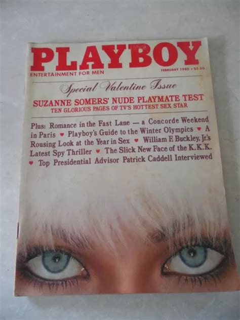 Playboy Magazine February With Suzanne Somers Nude Playmate Test
