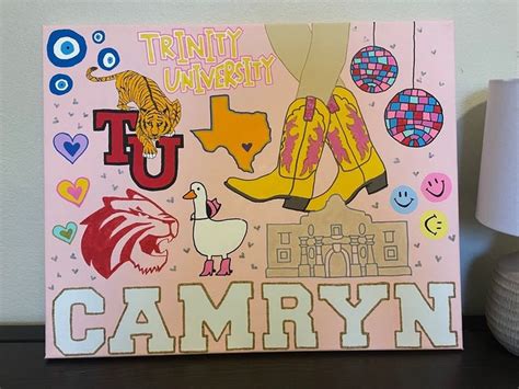 Custom College Collage Preppy Wall Art Preppy Wall Art Custom Dorm