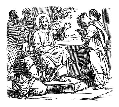Desenho Vintage Da História Bíblica De Angel Falando Shepherds
