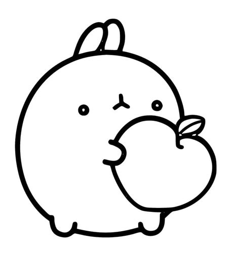 Desenhos De Lindo Molang Para Colorir E Imprimir Colorironline