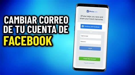 Cómo CAMBIAR EL CORREO ELECTRONICO DE FACEBOOK YouTube