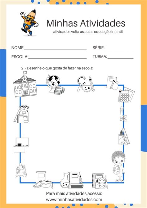 Atividades Volta às Aulas Educação Infantil