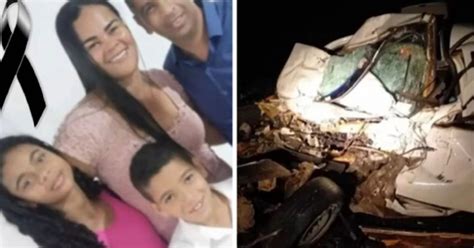 Tragédia Quatro pessoas da mesma família perdem a vida em acidente na