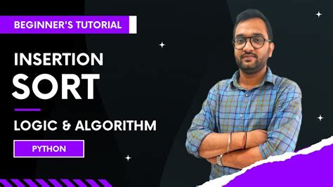insertion sort python hindi youtube