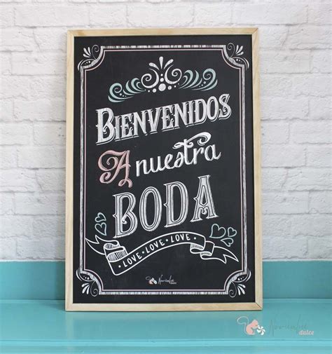 Pizarra Bienvenidos A Nuestra Boda Welcome To Our Wedding Chalkboard