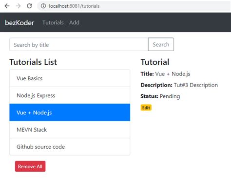 Vue Node Js Example Github Code