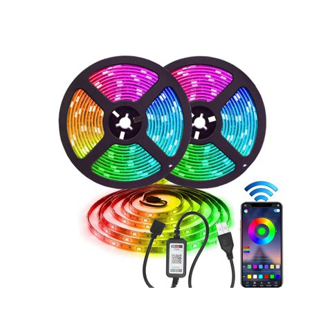 USB Bluetooth RGB LED Strip Light With Mobile APP