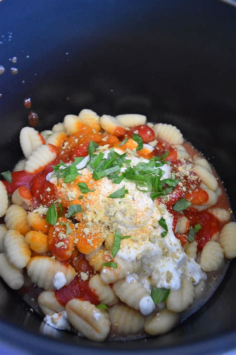 Gnocchi Sauce Tomate Basilic Recette Cookeo