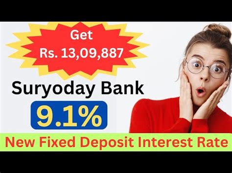 Fixed Deposit Double Your Money Easily Suryoday Bank New Fd Rates