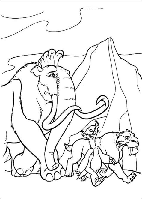 Desenhos De A Era Do Gelo Para Colorir Pintar E Imprimir