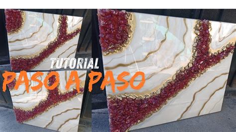 Como Hacer Un Cuadro En Resina Epoxica Y Cuarzos Paso A Paso Youtube