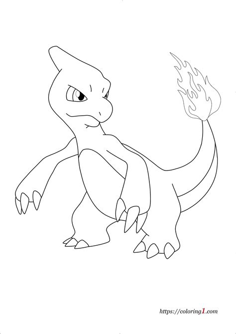 Pokemon Coloring Pages Charmeleon Pokemon