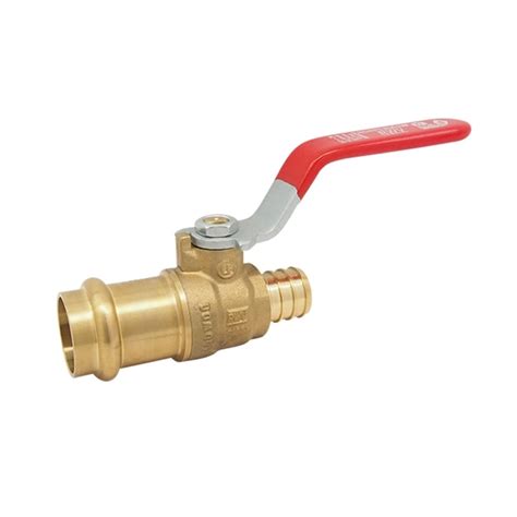5004AB LF PEX F1807 Transition Ball Valve RED WHITE VALVE CORP