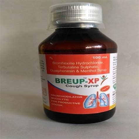 Liquid Bromhexine Hydrochloride Terbutaline Sulphate Guaiphenesin And
