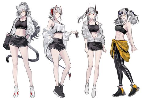 Mudrock W Schwarz Feater And Feater Arknights Drawn By Ryat