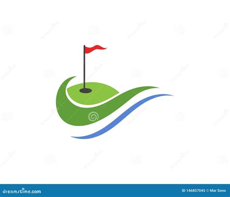 Elementos De Los S Mbolos De Los Iconos Del Club De Golf E Im Genes Del