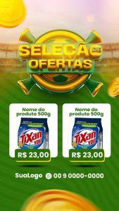 Story Encarte de Supermercado Seleção de Ofertas Social Media PSD