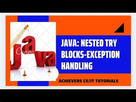 Nested Try Catch Block In Java Easy Explanation With Example YouTube