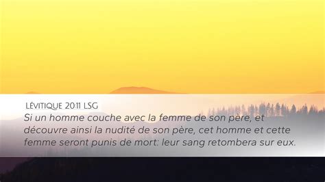 Lévitique 20 11 LSG Desktop Wallpaper Si un homme couche avec la