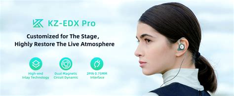 keephifi KZ EDX Pro In Ear Monitor Kopfhörer KZ IEM Ohrhörer Dual DD
