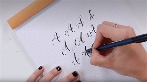 15 Ways To Write Letter A In Brush Calligraphy The Happy Ever Crafter