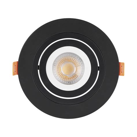 Spot de Embutir Redondo Plano Preto Par20 MBLED Led Casa Iluminação
