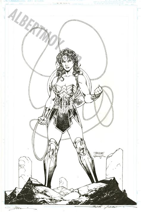 Albert Moy Original Comic Art Wonder Woman Th Anniversary
